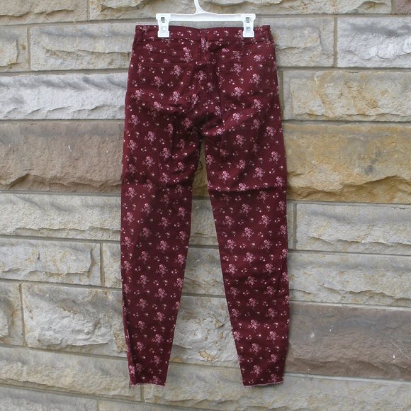 BONGO | Pants & Jumpsuits | Bongo Rose Print Pants Junior Size 7 | Poshmark